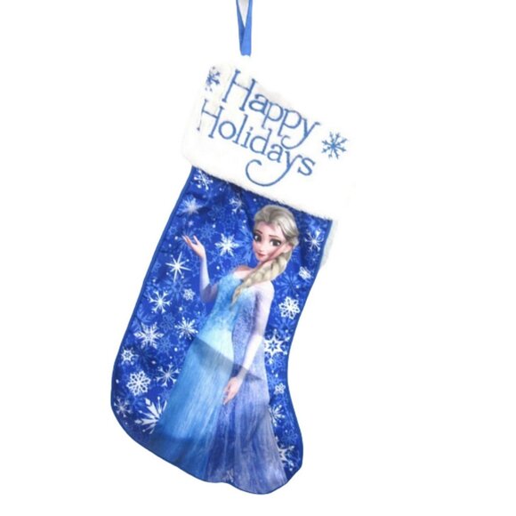 Disney | Holiday | Christmas Stocking Frozen Elsa Happy Holidays Plush ...